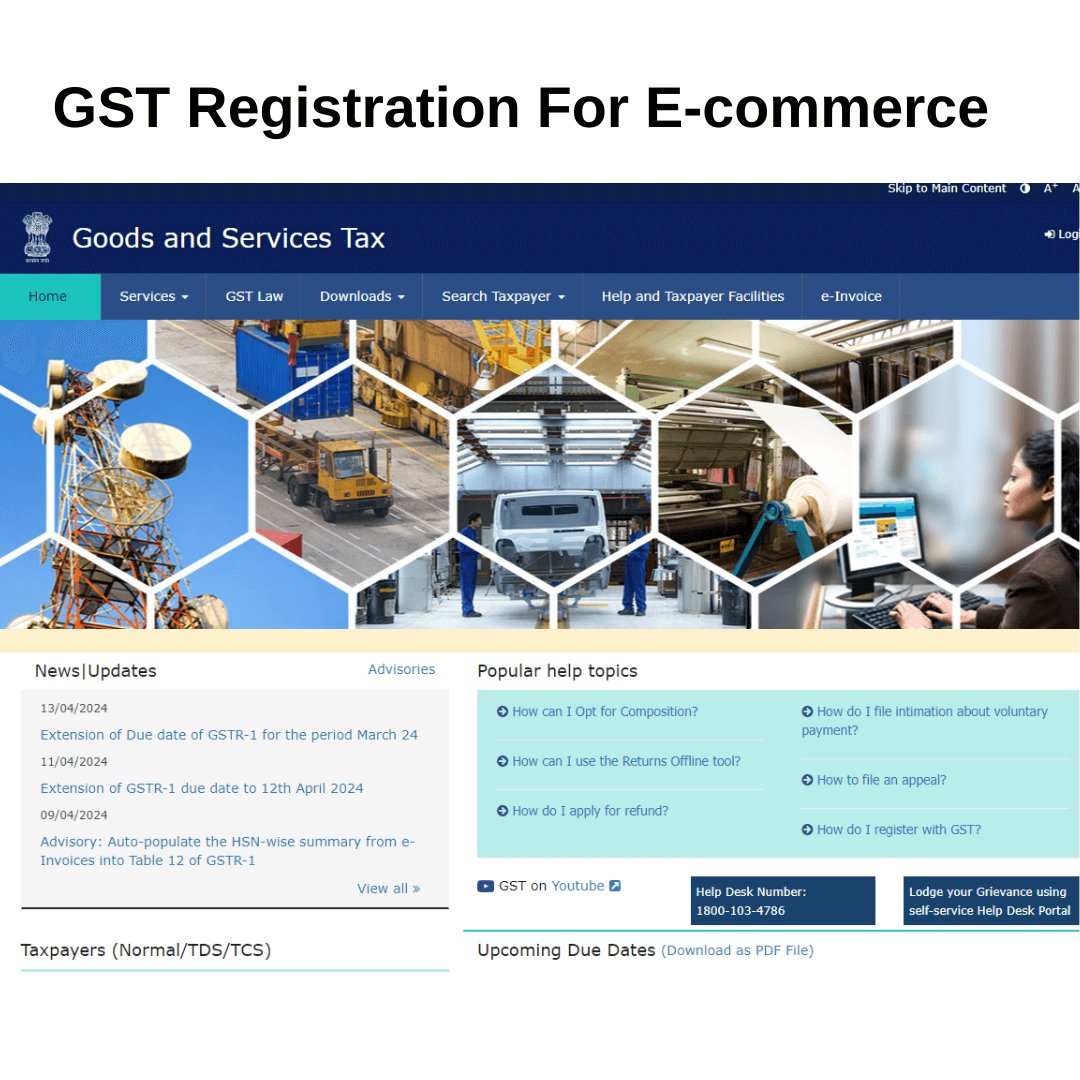 GST Registration For E-commerce: Step by Step Guide