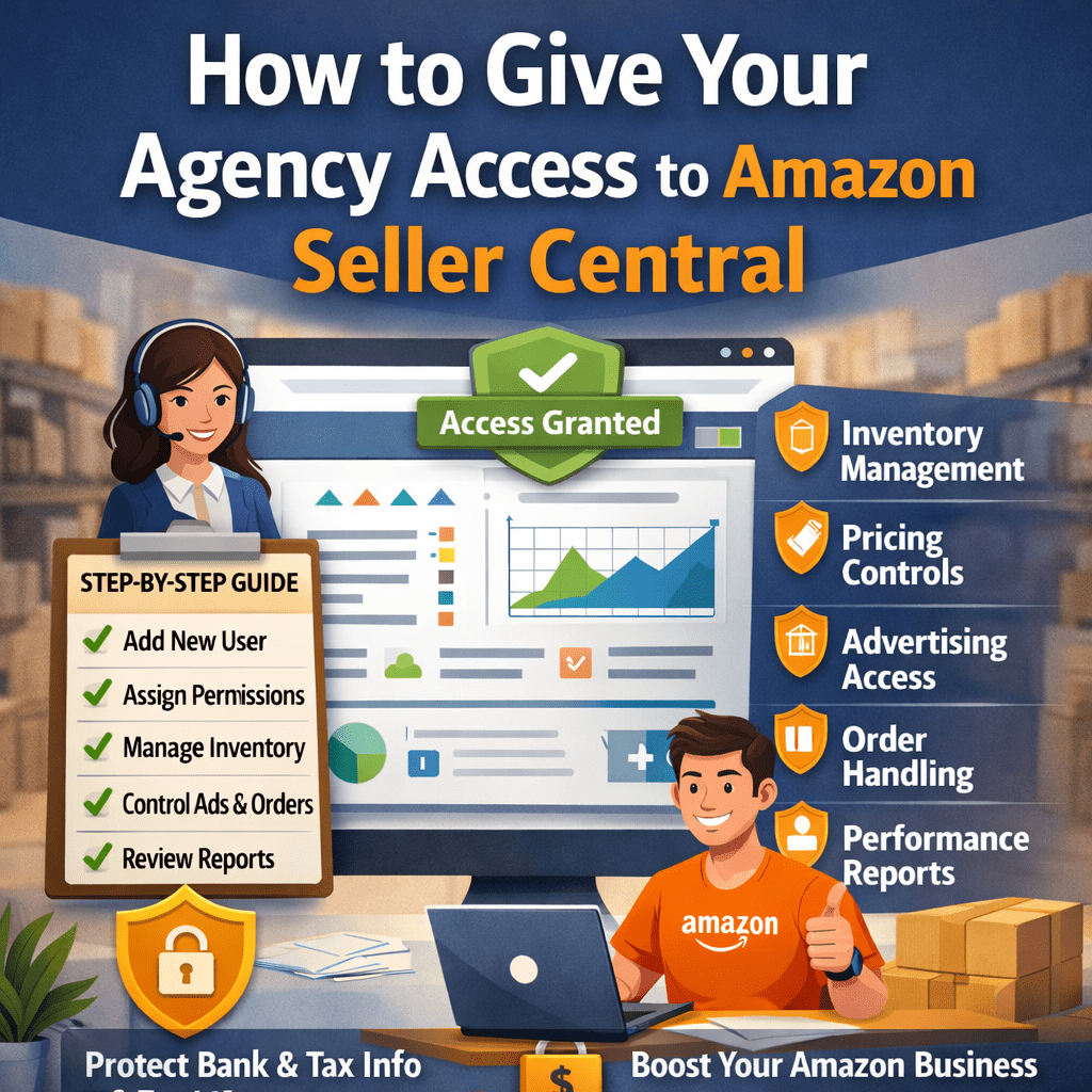 How to Give Agency Access to Amazon Seller Central Securely