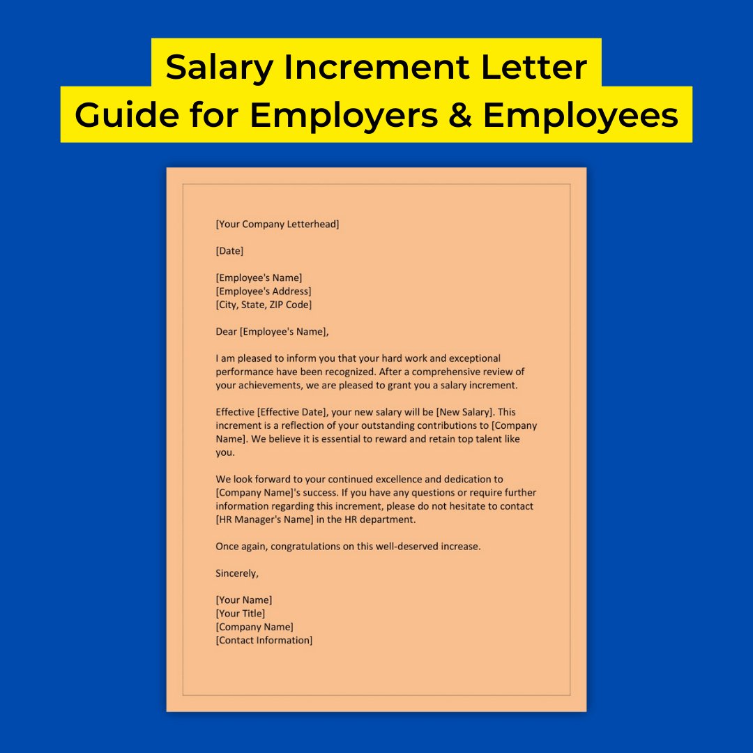 Salary Increment Letter: Guide for Employers & Employees – theGSTco