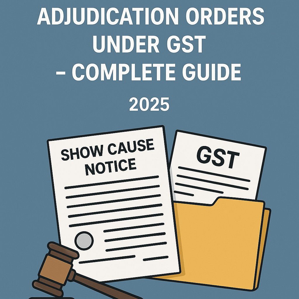 Show Cause Notices and Adjudication Orders Under GST – Complete Guide