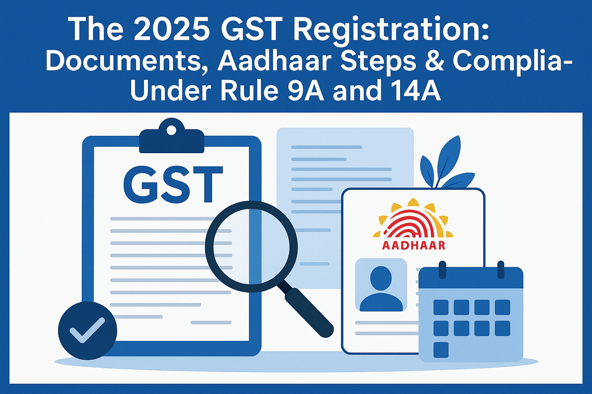 The 2025 GST Registration: Documents, Aadhaar Steps & Compliance Under