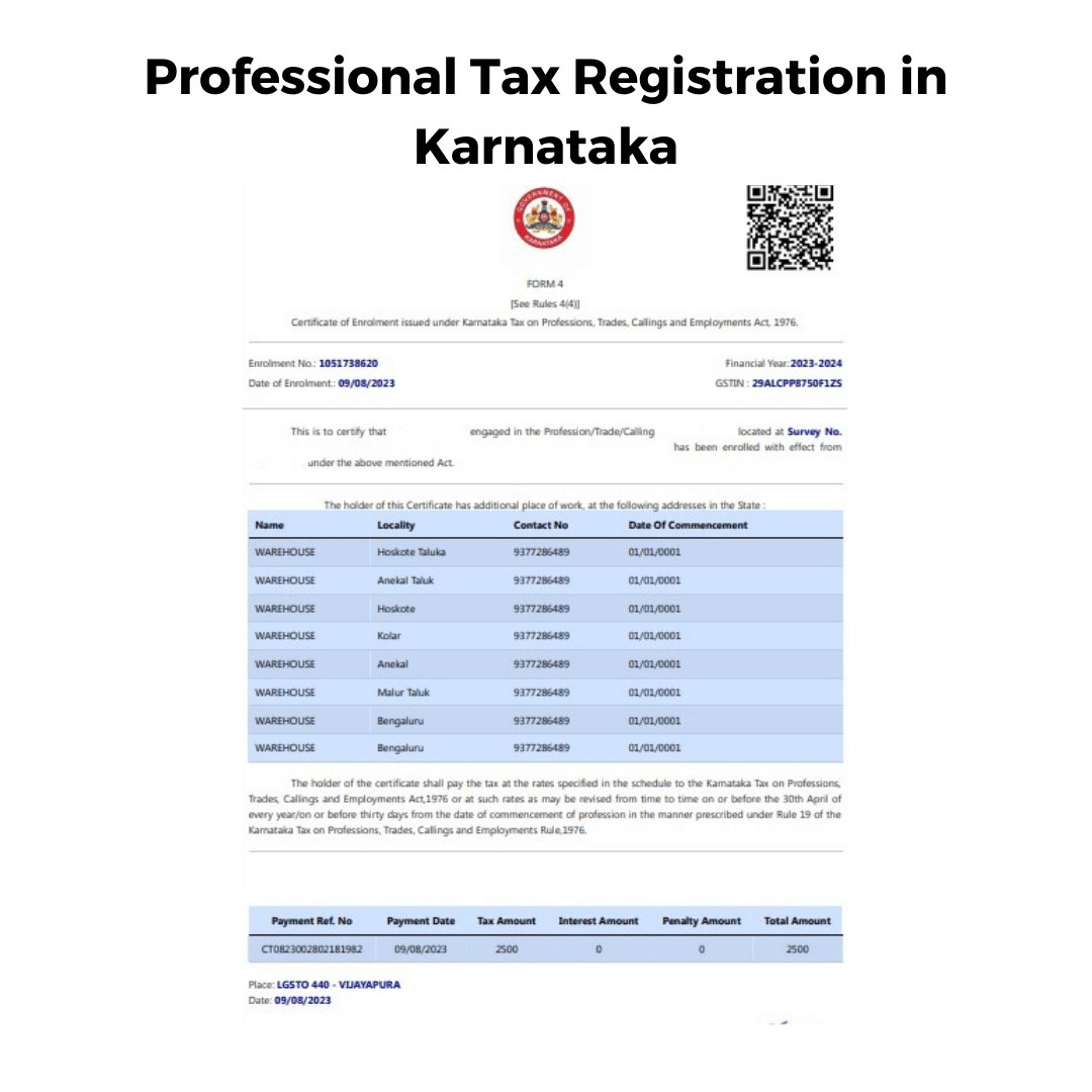Professional Tax Registration in Karnataka - theGSTco