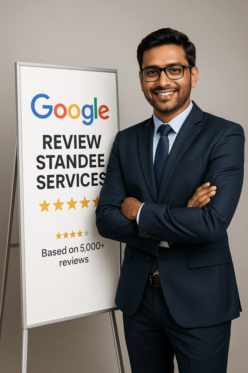 Google Review Standee Services - THEGSTCO - Virtual Office, VPOB, AMC ...